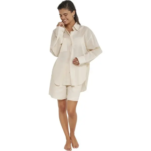 GOTTEX Harper Button Down Top - Beige