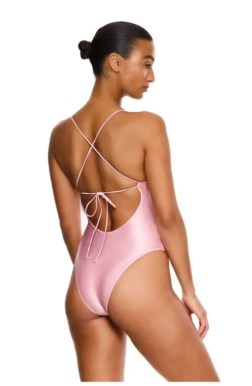 GOTTEX Satin Royale Front Cut Out One Piece Swimsuit