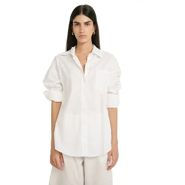 BEACH LIFE BY GOTTEX Resort Frank Button Down Shirt Cover-up - White