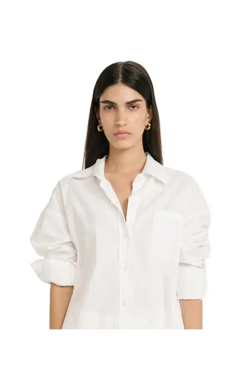 BEACH LIFE BY GOTTEX Resort Frank Button Down Shirt Cover-up - White