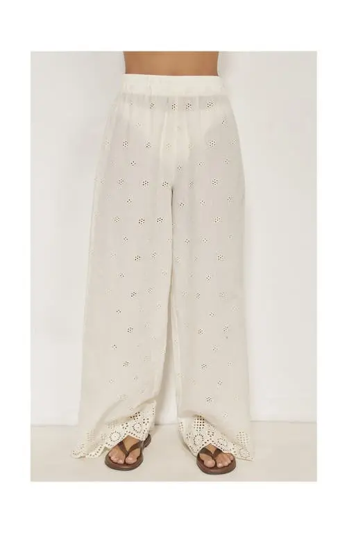 BEACH LIFE BY GOTTEX Giselle Guipure Lace Pant