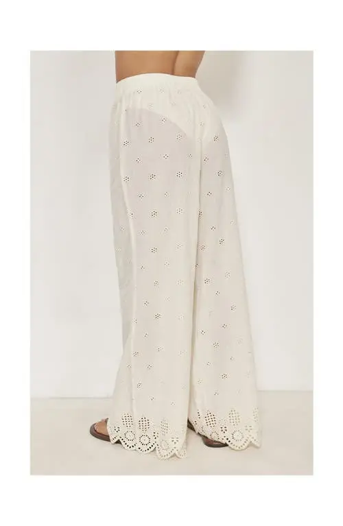 BEACH LIFE BY GOTTEX Giselle Guipure Lace Pant