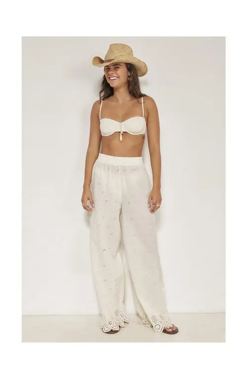 BEACH LIFE BY GOTTEX Giselle Guipure Lace Pant