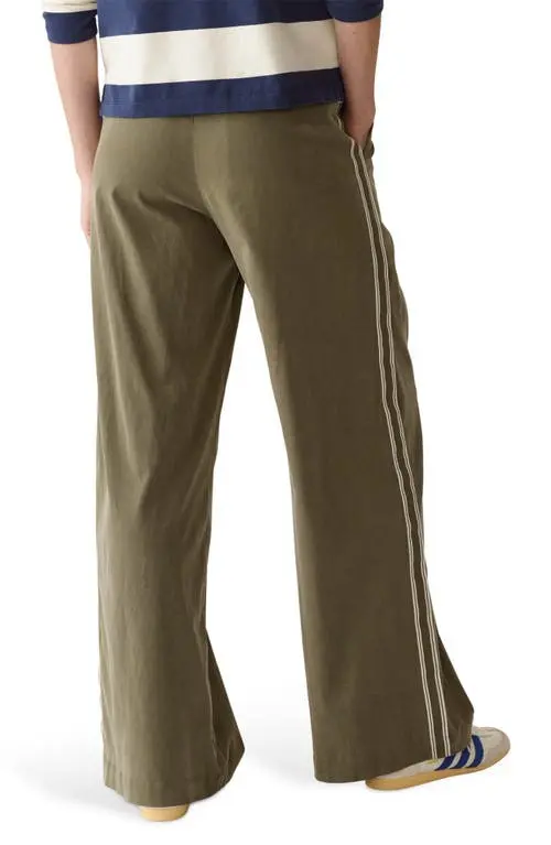 Marine Layer Allison Pull-on Wide Leg Side Stripe Pants