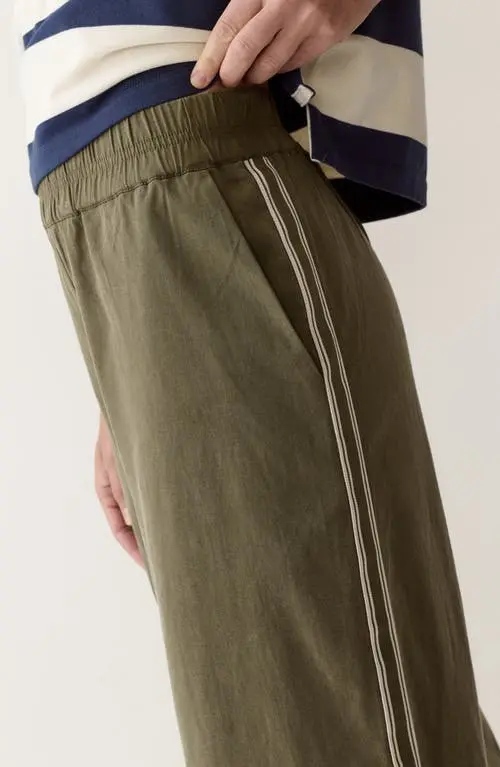 Marine Layer Allison Pull-on Wide Leg Side Stripe Pants