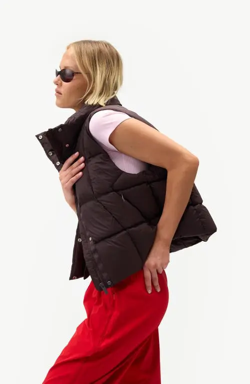 HALFDAYS Louise Down Vest - Americano