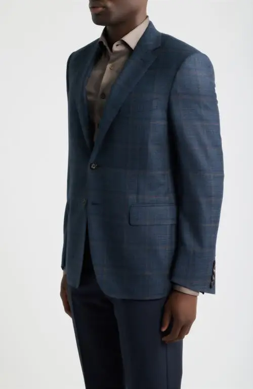 Canali Siena Windowpane Wool Sport Coat
