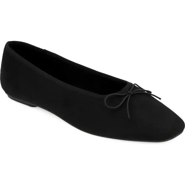 Mia Tinna Faux Leather Ballet Flat - Black