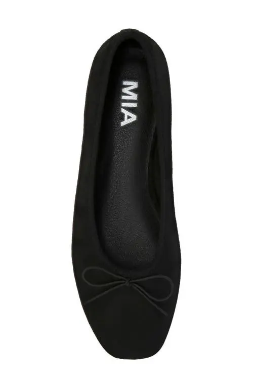 Mia Tinna Faux Leather Ballet Flat - Black