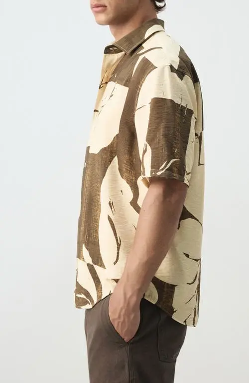 Mango Regular Fit Short Sleeve Button-up Shirt