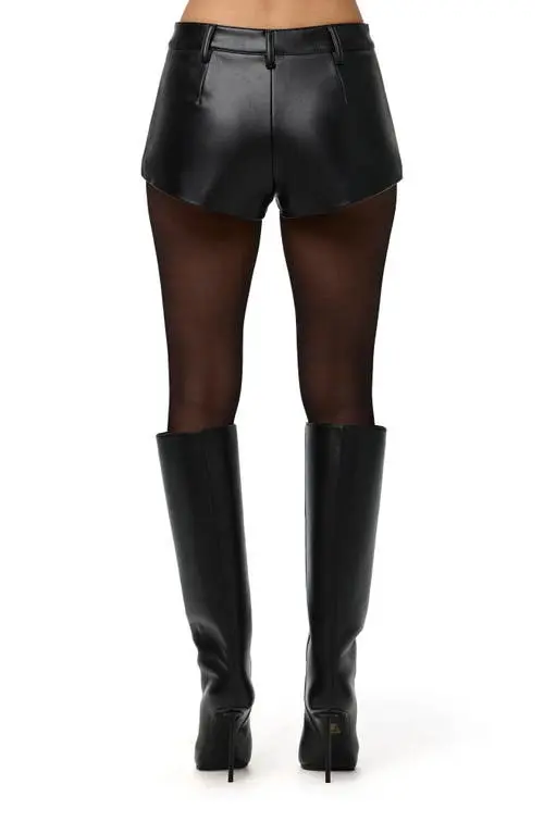 Naked Wardrobe Faux Leather Hot Pants