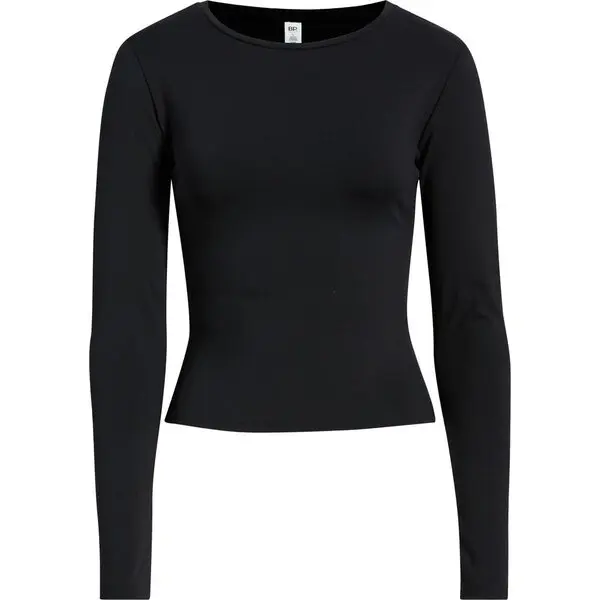 Bp. Smooth Fit Long Sleeve Crewneck T-shirt - Black