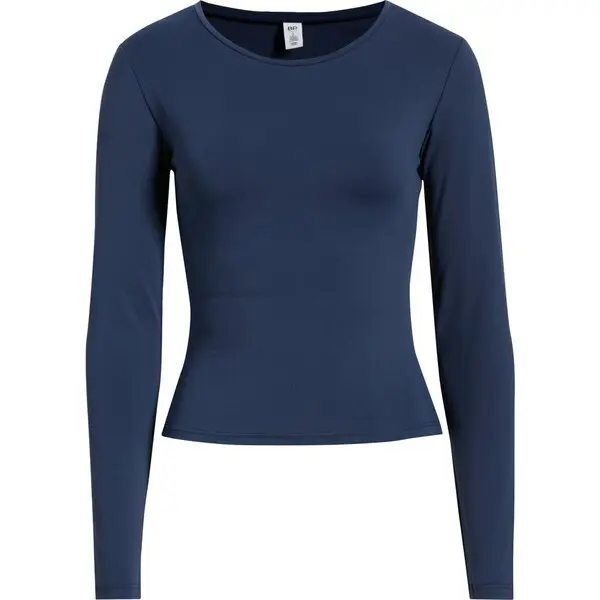 Bp. Smooth Fit Long Sleeve Crewneck T-shirt - Navy Indigo