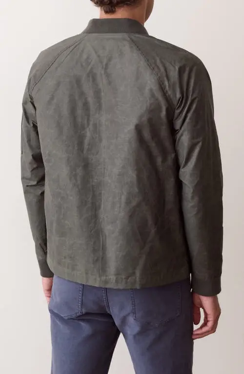 Marine Layer Glenn Waxed Canvas Bomber Jacket