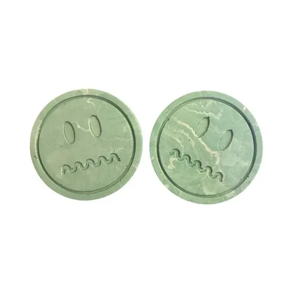 BY SHAX Confused Coaster Pair Soft