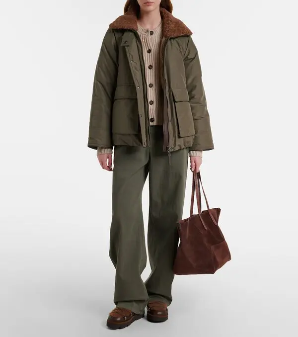 Brunello Cucinelli Monili Wide-leg Jeans - Green