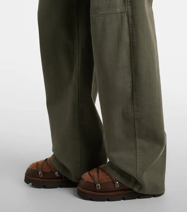 Brunello Cucinelli Monili Wide-leg Jeans - Green