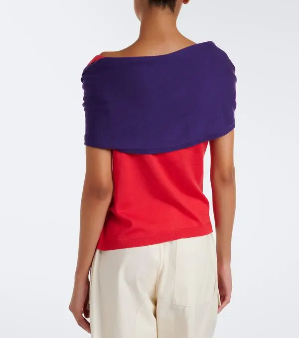 JW Anderson Laye Off-shoulder Wool Top
