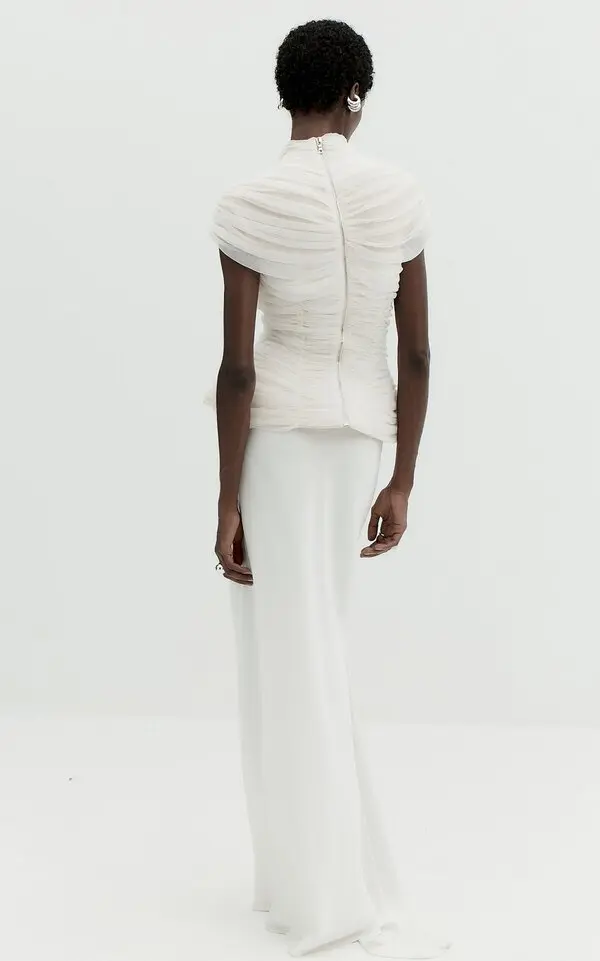 DE LA VALI Sel Bias-cut Maxi Skirt