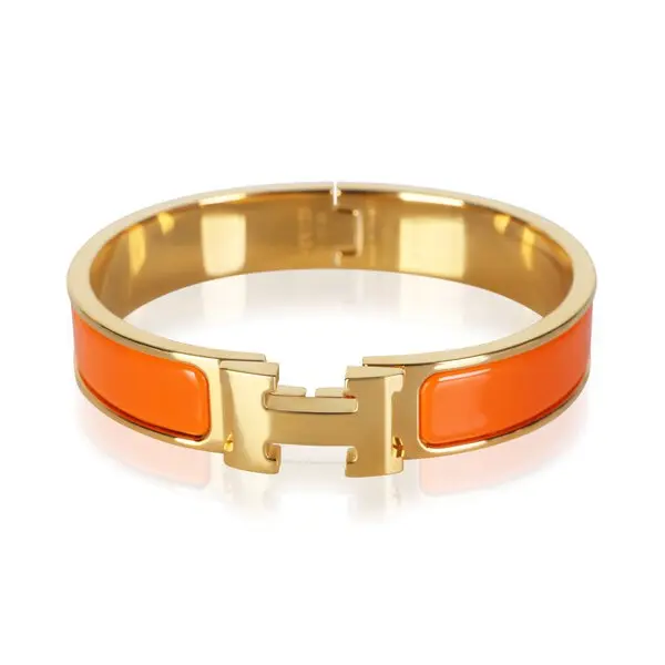 Hermès Gold-plated Clic H Bracelet - Gold_plated