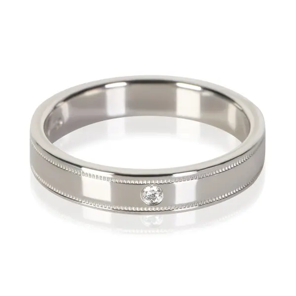 Tiffany & Co. Diamond Double Milgrain Band