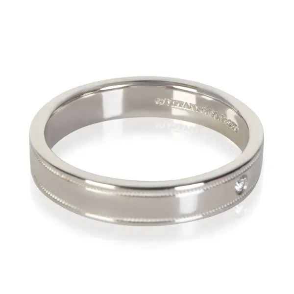 Tiffany & Co. Diamond Double Milgrain Band