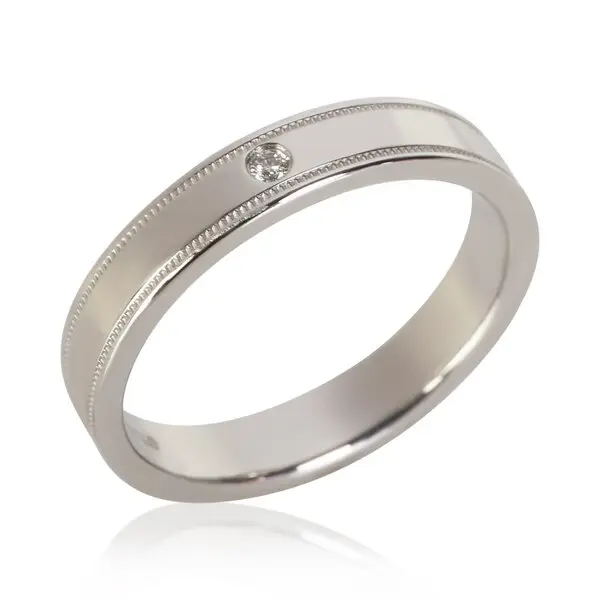 Tiffany & Co. Diamond Double Milgrain Band