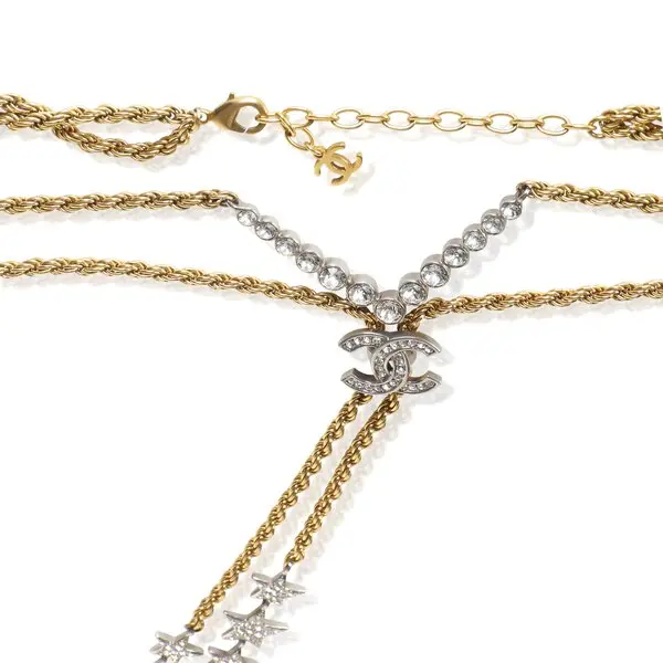 Chanel 2021 Strass Cc Station Necklace