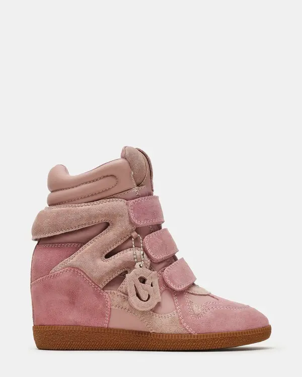 Steve Madden Mavis Wedge Sneakers - Pink Multi