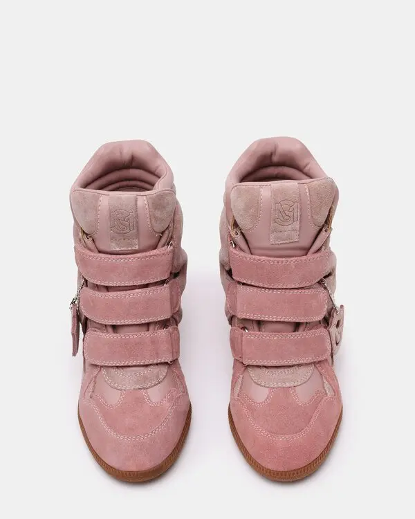 Steve Madden Mavis Wedge Sneakers - Pink Multi