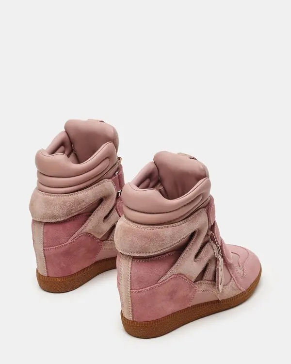 Steve Madden Mavis Wedge Sneakers - Pink Multi