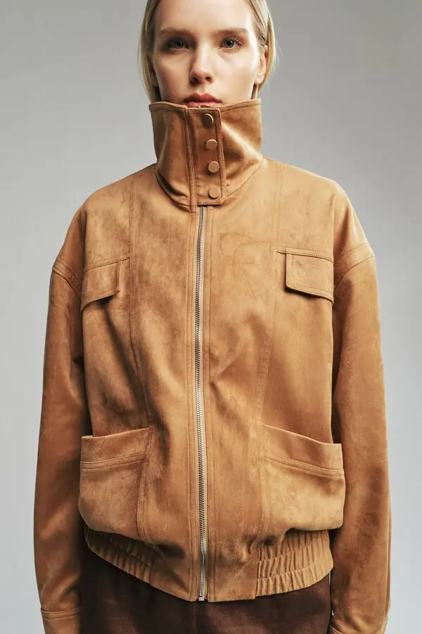 Bardot Regina Faux Suede Jacket