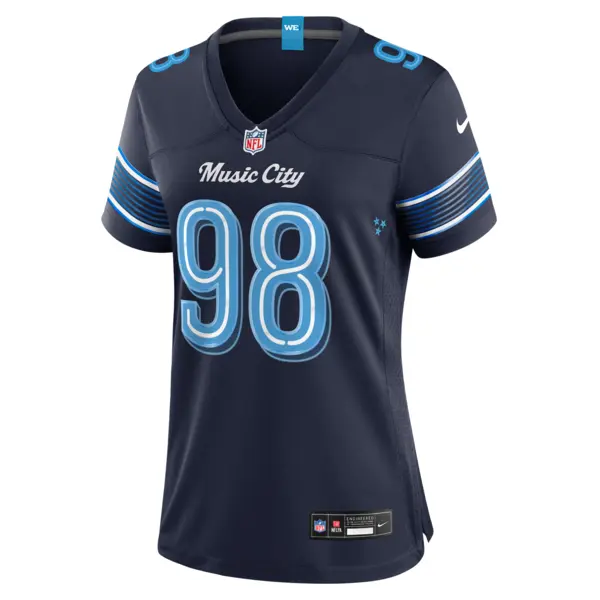 Nike Jeffery Simmons Tennessee Titans Rivalries Collection Nfl Game Jersey - Blue