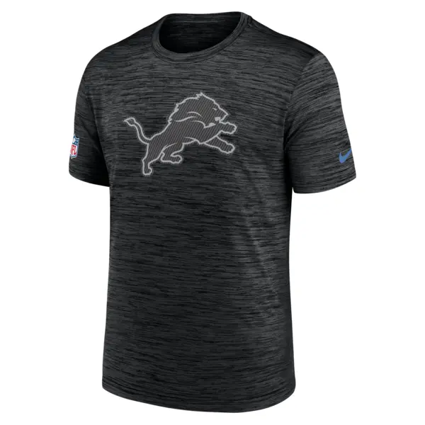 Nike Detroit Lions Rivalries Collection Sideline Velocity Dri-fit Nfl T-shirt - Black