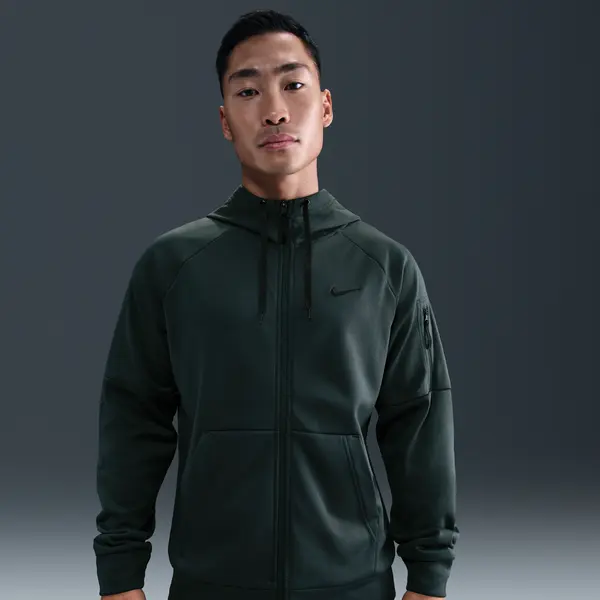 Nike Therma Therma-fit Full-zip Fitness Top - Green