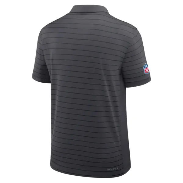 Nike Indianapolis Colts Rivalries Collection Sideline Victory Striped Dri-fit Nfl Polo - Grey