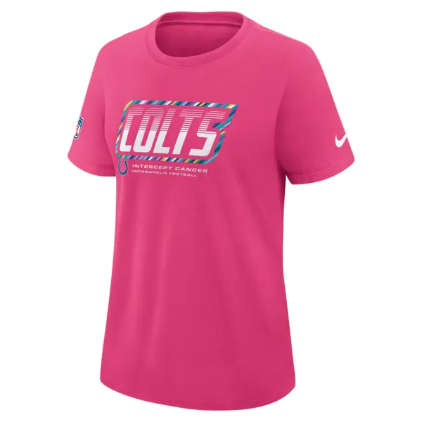 Nike Indianapolis Colts Crucial Catch Dri-fit Nfl T-shirt - Pink