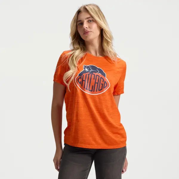 Nike Chicago Bears Rivalries Collection Sideline Velocity Dri-fit Nfl T-shirt - Orange