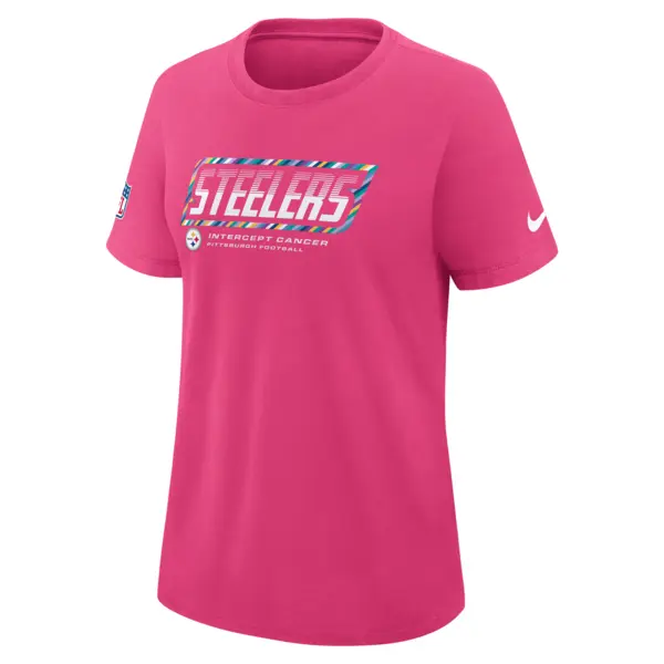 Nike Pittsburgh Steelers Crucial Catch Dri-fit Nfl T-shirt - Pink