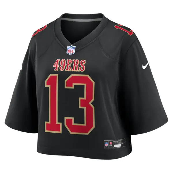 Nike Brock Purdy San Francisco 49ers Nfl Cropped Tundra Game Jersey - Black