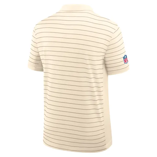 Nike Arizona Cardinals Rivalries Collection Sideline Victory Striped Dri-fit Nfl Polo - Brown