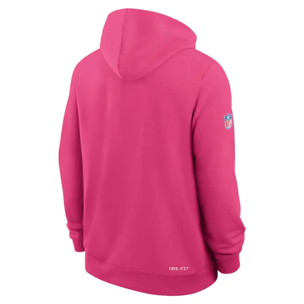Nike Philadelphia Eagles Crucial Catch Sideline Standard Issue Dri-fit Nfl Pullover Hoodie - Pink