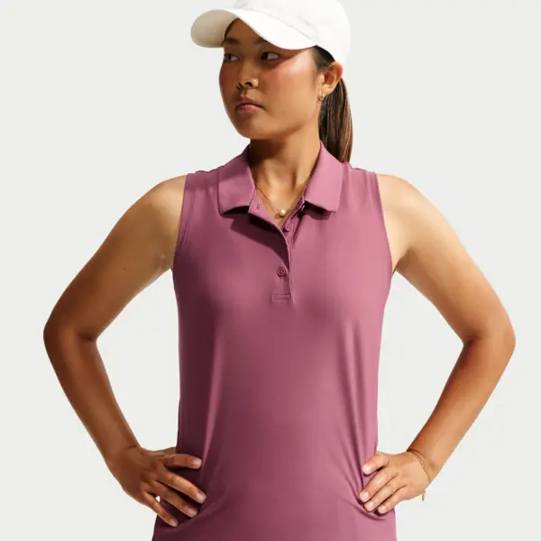 Nike Victory Dri-fit Sleeveless Polo - Red