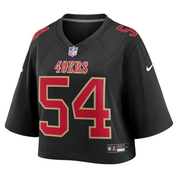 Nike Fred Warner San Francisco 49ers Nfl Cropped Tundra Game Jersey - Black