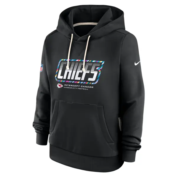 Nike Kansas City Chiefs Crucial Catch Standard Issue Dri-fit Nfl Pullover Hoodie - Black
