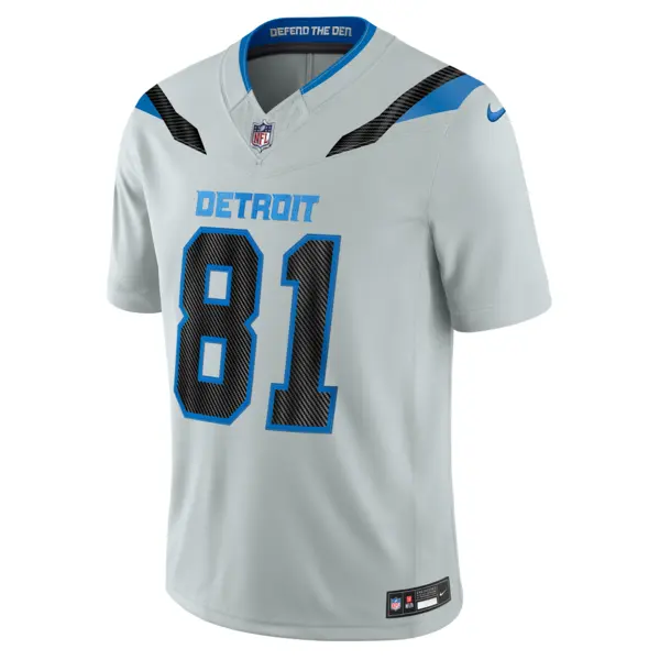 Nike Calvin Johnson Detroit Lions Rivalries Collection Dri-fit Nfl Limited Jersey - Grey