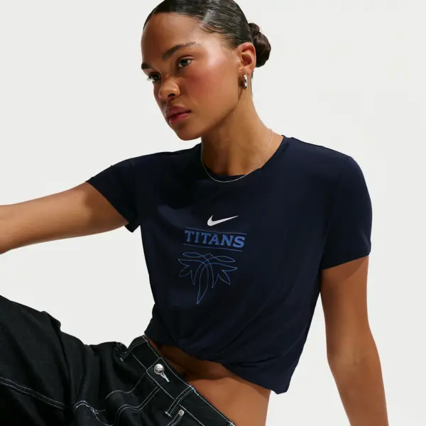 Nike Tennessee Titans Rivalries Collection One Classic Twist Dri-fit Nfl T-shirt - Blue