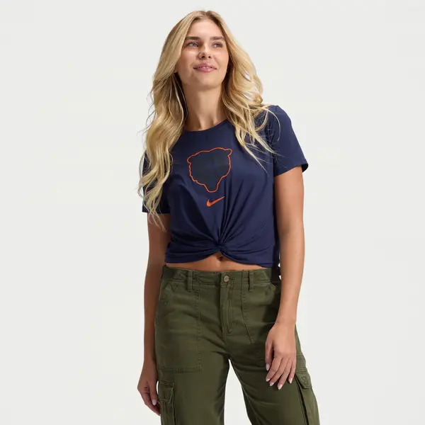 Nike Chicago Bears Rivalries Collection One Classic Twist Dri-fit Nfl T-shirt - Blue