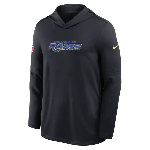 Nike Los Angeles Rams Rivalries Collection Sideline Dri-fit Nfl Long-sleeve Hooded Top - Blue