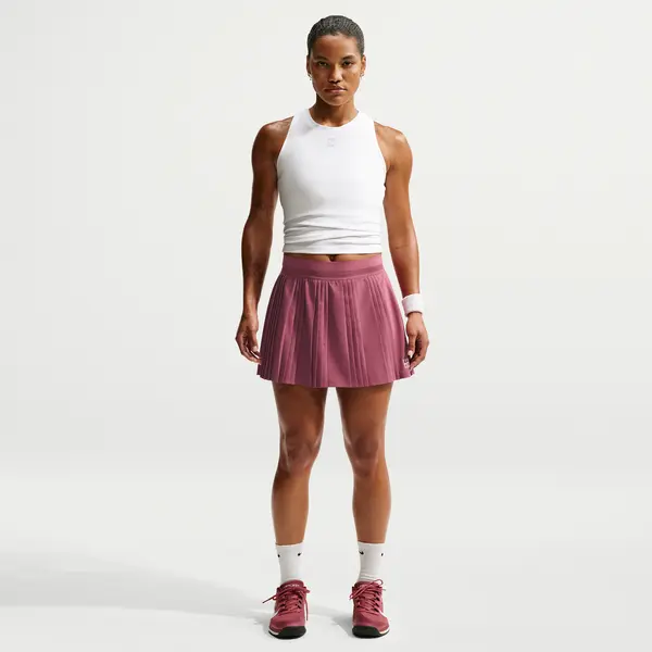 Nike Court Advantage Dri-fit Pleated Tennis Skirt - Red